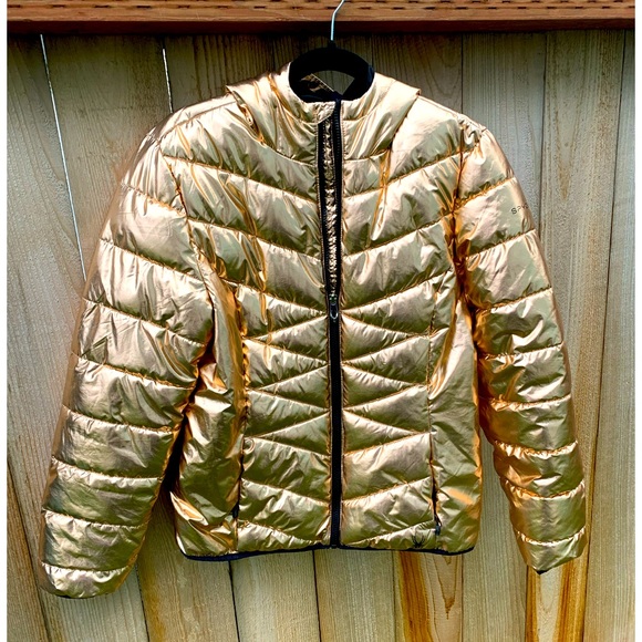 Spyder | Jackets & Coats | Rose Gold Puffer With Hood Spyder | Poshmark